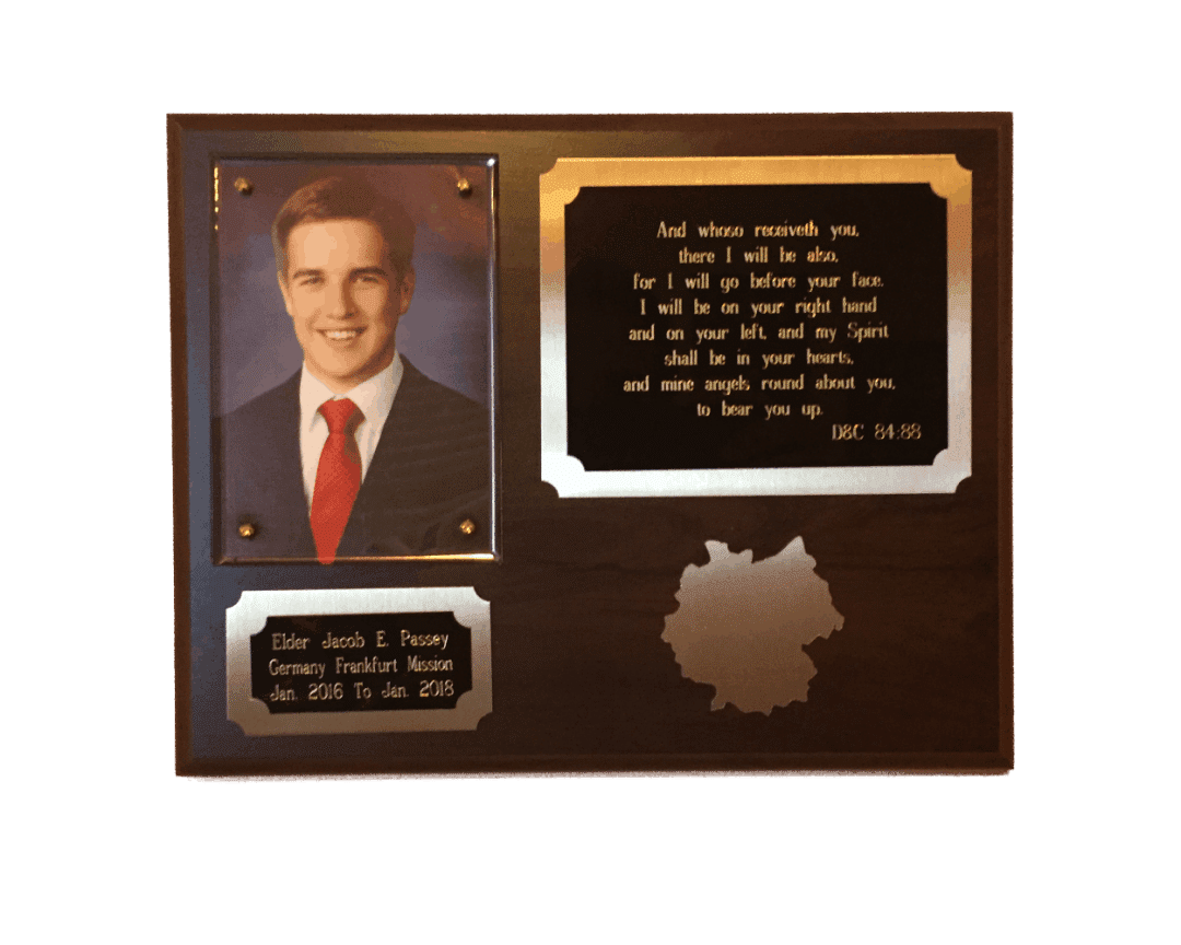 Diamond Engraved Missionary Plaque - Gem Awards