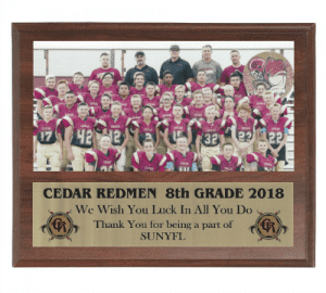 Team Photo Plaque - Honor Coaches, Sponsors, Athletes - Gem Awards