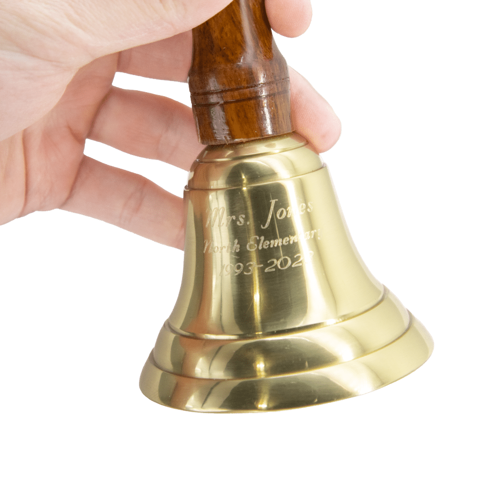 Extra Large Brass School Bell - Gem Awards