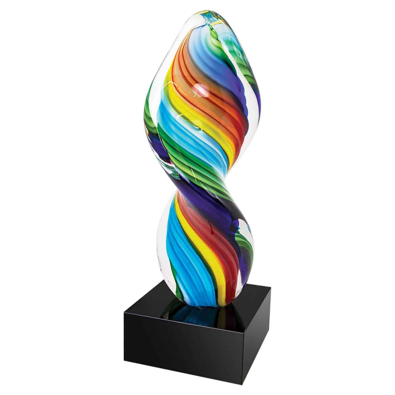 Premium Art Glass Trophies - Gem Awards