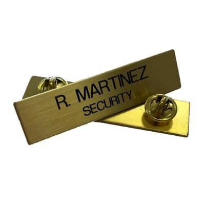 Uniform Name Tags - Gem Awards