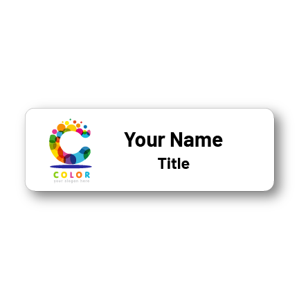 Full Color Business Name Tags - Gem Awards